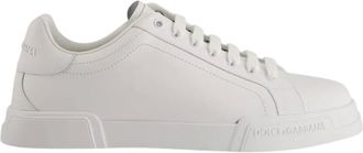 Dolce & Gabbana Homme, Chaussures, Blanc, Taille: 41 1/2 EU Portofino Low-Top Baskets