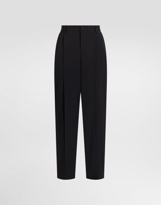 Dolce & Gabbana Hose Aus Wolle - Mann Collection Blau 46