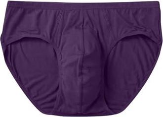 Generic Culotte unie pour homme - Respirant et confortable - Doux et &eacute;lastique - Sous-v&ecirc;tements d&eacute;contract&eacute;s - &Eacute;lastique - Pour le quotidien, lilas, XXL