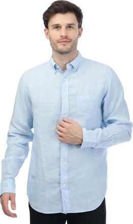 GANT Hemd f&uuml;r Herren, Leinen, Regul&auml;r (Blau)