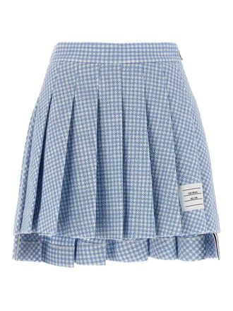 Thom Browne Jupe Midi - Bleu Clair