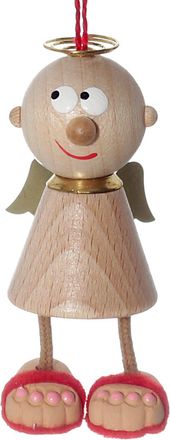 CHARLY Hängender Engel, Auto Schutzengel (Natur), Holz, Hängeschmuck, Geburtstag, Traditionell