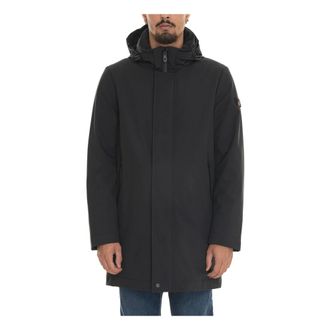 Peuterey Kapuzenjacke mit abnehmbarer Kapuze - - Coats - Herren - Schwarzk - 2XL
