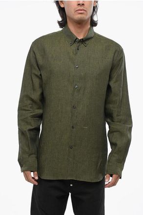Dsquared2 Button-down Linen Shirt size 46