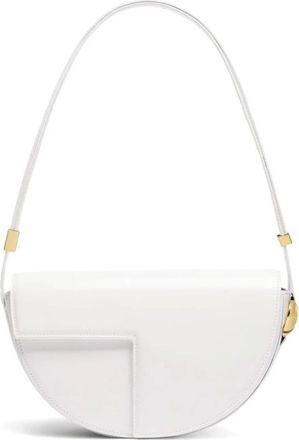 Patou Femme, Sacs, Blanc, Taille: ONE Size Sac Bandoulière Blanc à Rabat