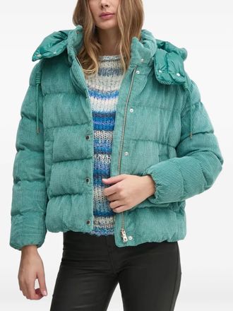 Geox veste matelassée en velours côtelé - Vert