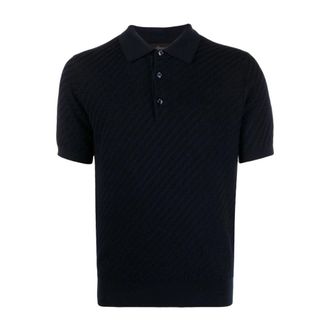 Brioni Blaues Casual Polo Shirt - - Tops - Herren - Blau - M