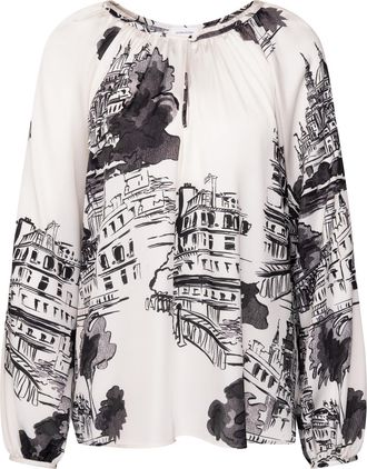 Seidensticker Damen Oversized Fit Langarm Bluse, Wei&szlig;, 38