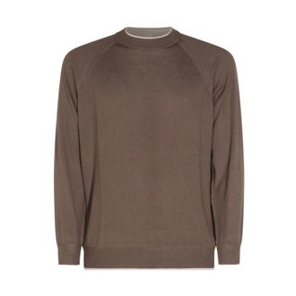 Eleventy Rundhals-Strickware - - Knitwear - Herren - Braun - 2XL