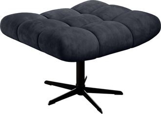 Mirjan24 Fu&szlig;hocker Maliko, 360&deg; drehbarer, Hocker, Polsterhocker, Sitzbank, Sitzhocker, Fu&szlig;bank, Pouf, Farbauswahl (Monolith 97)