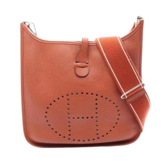 Herm&egrave;s Pre-owned Cuir sacs-ports-paule - Femme - Pre-owned - Brun - Taille: ONE Size