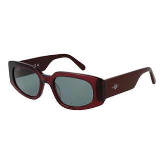 GANT Homme, Accessoires, Multicolore, Taille: ONE Size Burgundy Oval Lunettes de soleil Homme