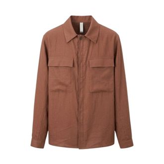 Hev&ograve; Herren, Shirts, Braun, LGr&ouml;&szlig;e