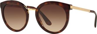 Dolce & Gabbana Unisex Sonnenbrille DG4268, Gr. One size (Herstellergröße: 52), Schwarz (Black/Gold 502/13)