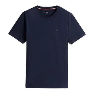 Tommy Hilfiger Slim Fit Baumwoll-Stretch T-Shirt - - Tops - Herren - Blau - XS