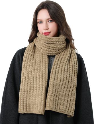 DonDon Schal Damen Winter Winterschal Strickschal - Beige