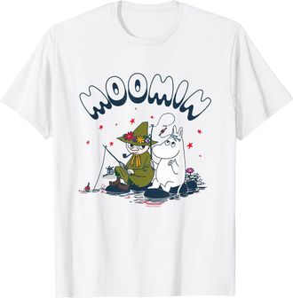 Moomin Snufkin und Moomintroll Angeln Unabh&auml;ngigkeit T-Shirt