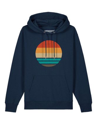 wat? Apparel Hoodie Retro Sunset Ocean