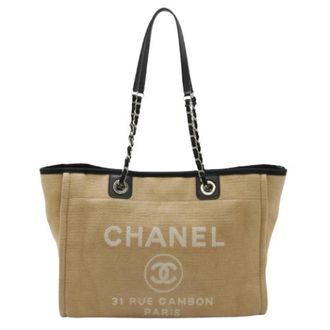 Chanel Pre-owned A67001 Canvas Tote Bag - - Pre-owned - Damen - Beige - ONE SIZE