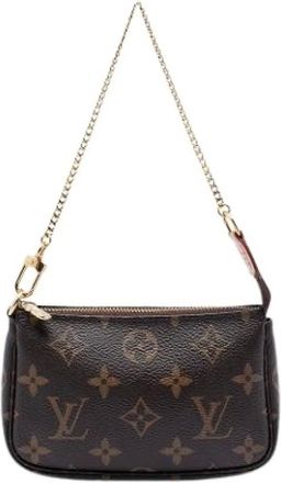 Louis Vuitton Pre-owned Mini Pochette Accessoires - Femme - Pre-owned - Brun - Taille: ONE Size