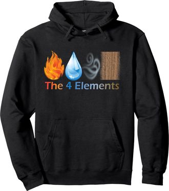 Elements 4 Elemente: Feuer, Wasser, Luft, Erde. Pullover Hoodie