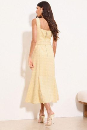 Lipsy A-Linien-Kleid Lipsy Fit-and-Flare-Midaxikleid, Boucl&eacute;, Regular (1-tlg)