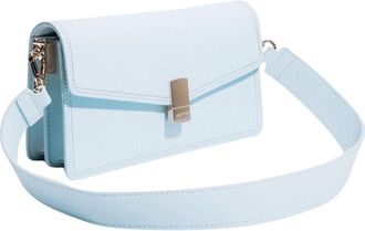 Estro & Luminara Femme, Sacs, Bleu, Taille: ONE Size &Eacute;l&eacute;gant sac bandouli&egrave;re en cuir