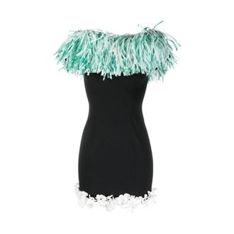 Pucci Off-Shoulder Blumen Bodycon Kleid - - Dresses - Damen - Schwarzk - S