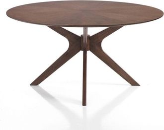 Oresteluchetta Runder Esstisch aus Nussbaumholz 137x75cm Leon