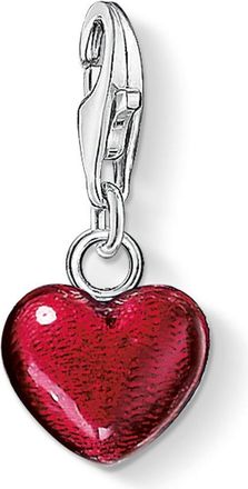 Thomas Sabo Thomas Sabo Damen Charm-Anhänger Rotes Herz Charm Club 925 Sterling Silber 0794-007-10