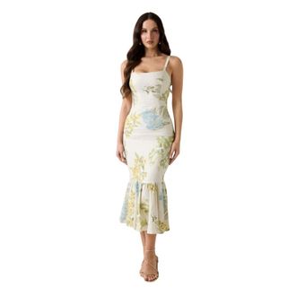 Guess Rory Kleid - - Dresses - Damen - Beige - XS
