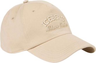 Iceberg Homme, Accessoires, Beige, Taille: ONE Size Casquette de baseball en gabardine