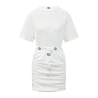 Pinko Anguillara Abito - - Dresses - Damen - Wei&szlig; - M