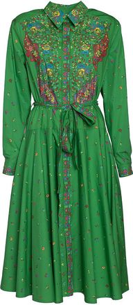 Kenzo Knielanges Kleid - Grün