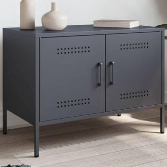 vidaXL Meuble tv anthracite 68x39x50,5 cm acier Vidaxl