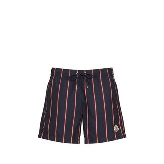 Moncler Short de bain ray&eacute; &agrave; logo