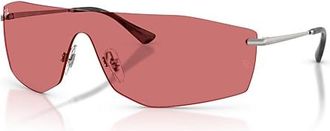 Ray-Ban Alix Bio-based Sonnenbrillen Gunmetal Fassung Rot Glas 01-41