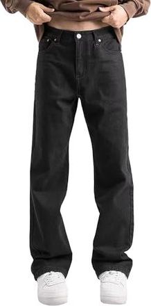 Generic Jeans pour Hommes, Jeans Flexibles Coupe décontractée pour Hommes, Droits décontractés adaptés au Travail et aux Loisirs