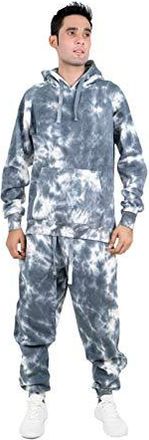 Noroze Hommes Fleece Fleece Tie Dye Occasionnel Sweatpants Pantalons de surv&ecirc;tement Taille Elastique Pantalon de Salon Pantalon de Jogging Pantalons de Fitne