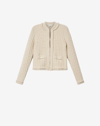Isabel Marant Cardigan Hortense Aus Wolle - Damen - Naturfarben - Gr&ouml;&szlig;e 34 - Isabel Marant