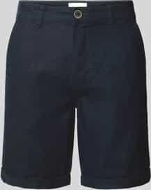 Blend Chino-Shorts aus Leinen-Mix