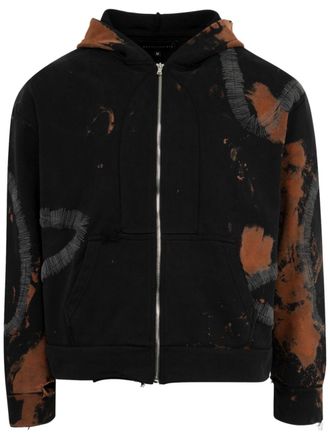 Who Decides War by Ev Bravado hoodie zipp&eacute; Windowed - Noir