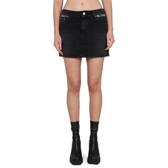 Stella McCartney Femme, Jupes, Noir, Taille: 40 FR Jupe Falabella &agrave; Boutons