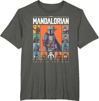 Star Wars The Mandalorian Character Grid This Is The Way T-Shirt
