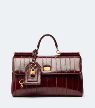 Dolce & Gabbana Sac My Sicily Medium en cuir danguille