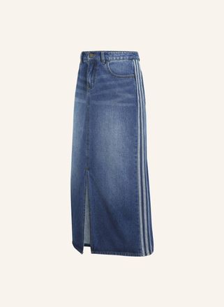 adidas Originals Adidas Originals 3-Streifen Jeans-Bleistiftrock blau