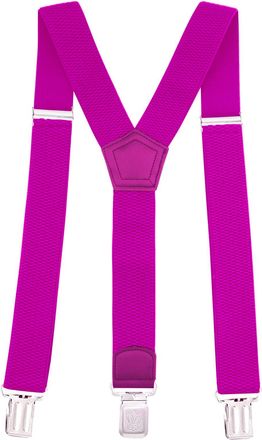 Glamexx24 Hosentr&auml;ger f&uuml;r Herren Einstellbar und Elastisch, Y Form, Breit 4 cm mit 3 Starken Clips Einheitsgr&ouml;&szlig;e Hosentr&auml;ger f&uuml;r M&auml;nner und Damen, Lila