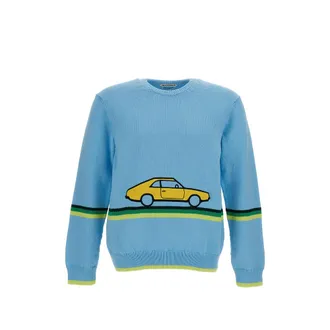 J.W.Anderson Car-intarsia Striped Sweater