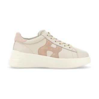 Hogan Baskets &agrave; plateforme - Femme - Chaussures - Beige - Taille: 40 EU