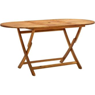 vidaXL Klappbarer Gartentisch 160x85x75 cm Massivholz Akazie Vidaxl